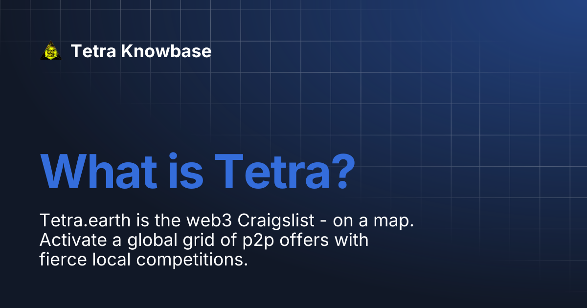 What is Tetra? | Tetra Knowbase